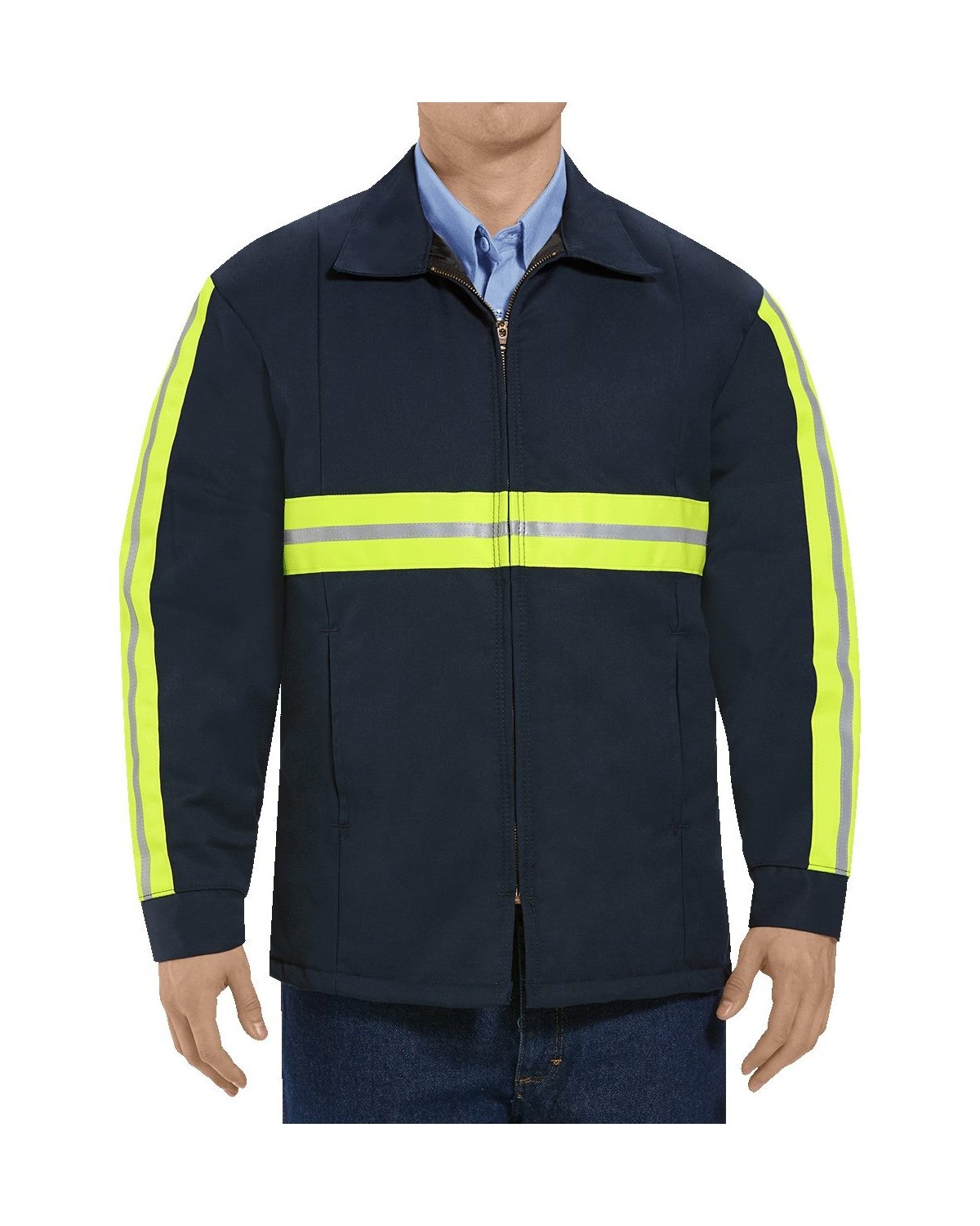 Red Kap JT50ENT Enhanced Visibility Perma-Lined Panel Jacket - Tall ...