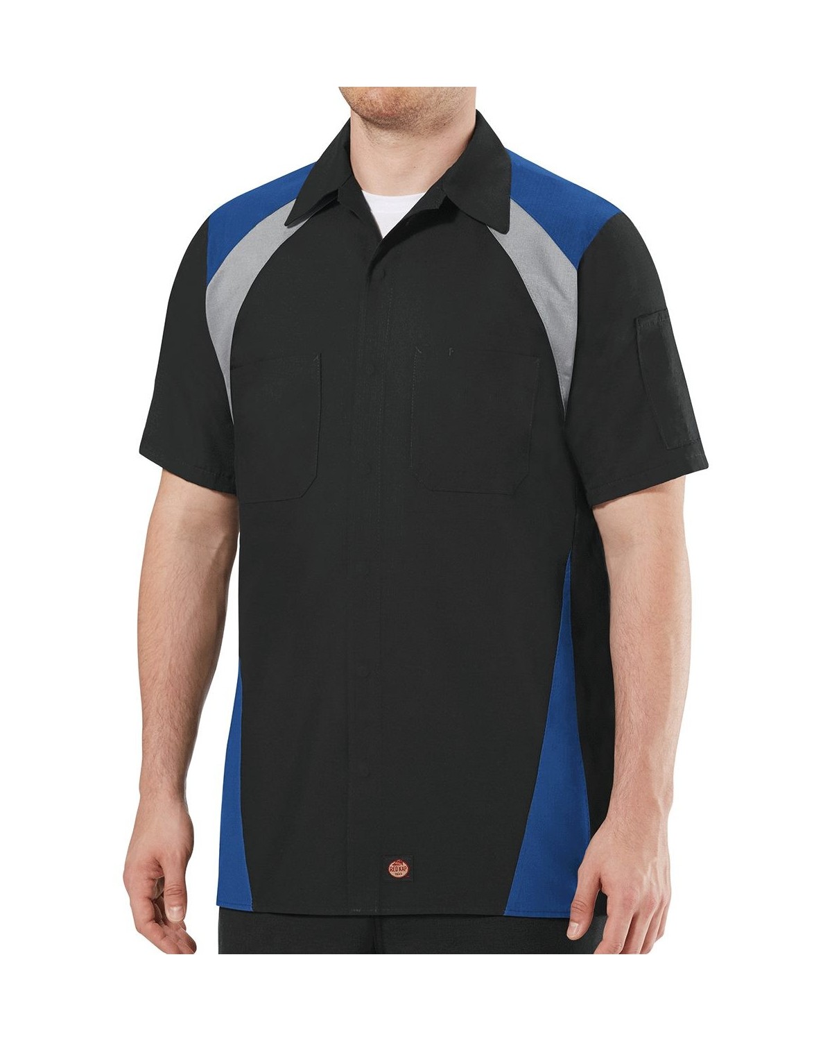 Red Kap SY28 Tri-Color Short Sleeve Shop Shirt | Red Kap SY28