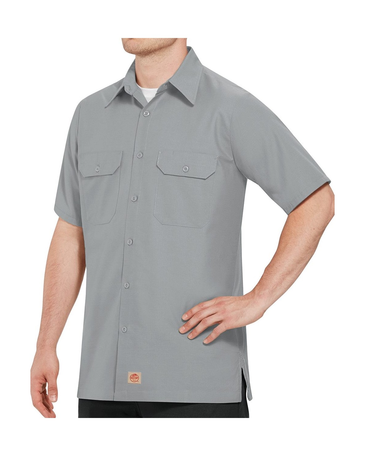 Red Kap SY60T Ripstop Short Sleeve Work Shirt - Tall Sizes | Red Kap SY60T