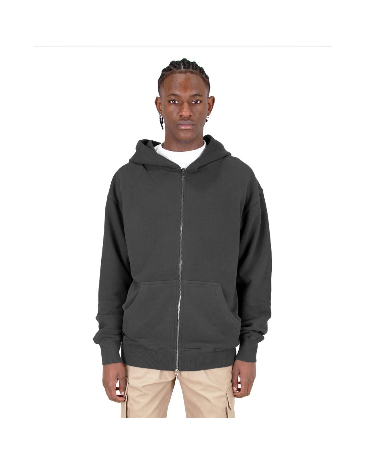 Shaka Wear SHGDZ Garment-Dyed Double-Zip Hooded Sweatshirt | Shaka Wear ...